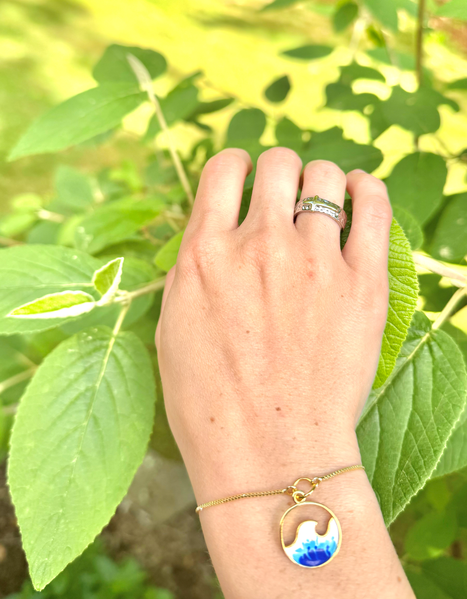 Tri Color Wave Adjustable Bracelet | Still Waters USA LLC